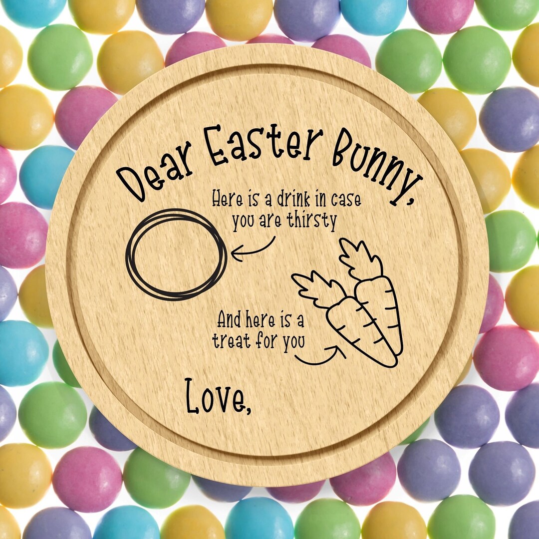 Easter Bunny Treat Tray SVG Happy Easter SVG Bunny SVG - Etsy