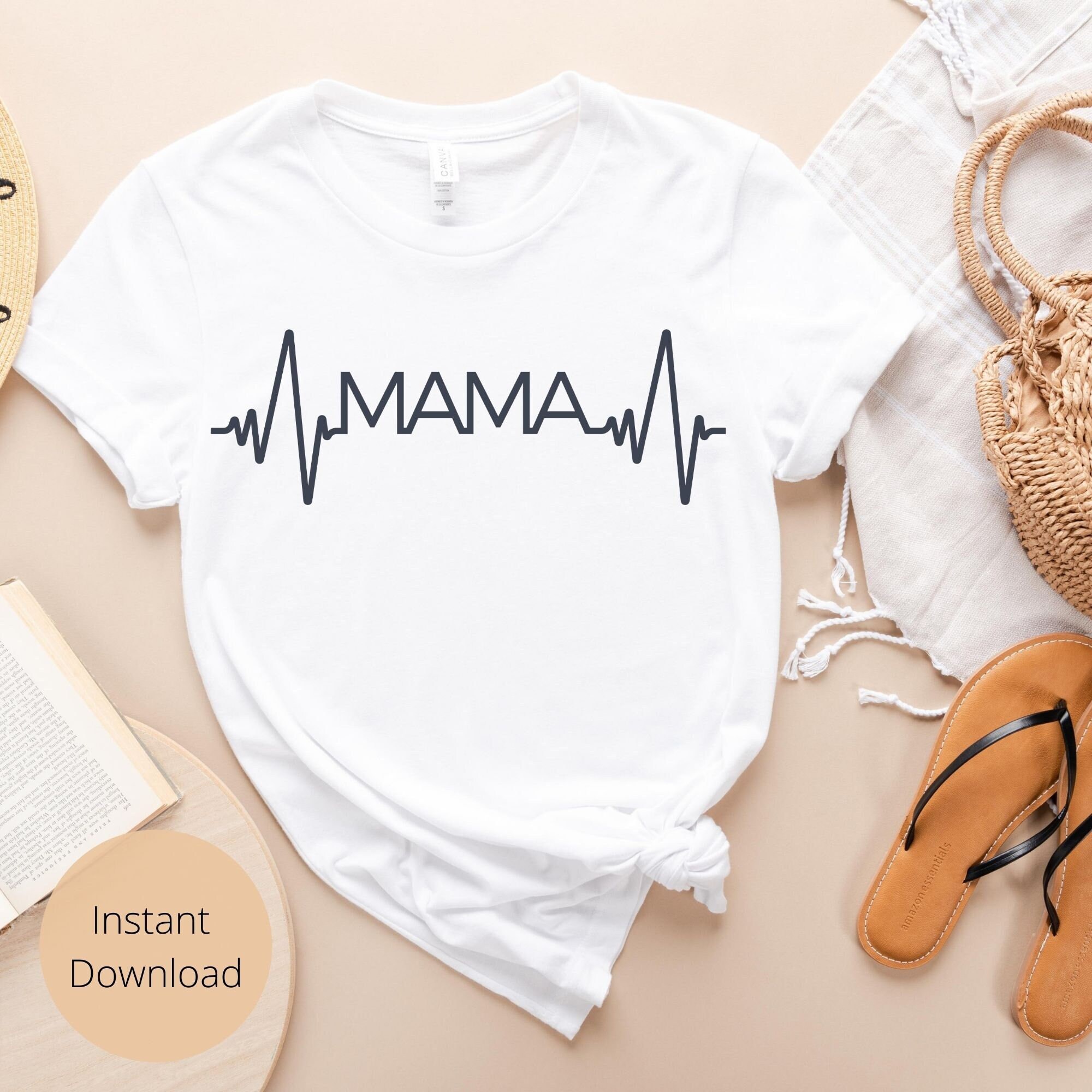 Mama SVG Mama Heart SVG Heartbeat SVG Mothers Day Svg Mama - Etsy Canada