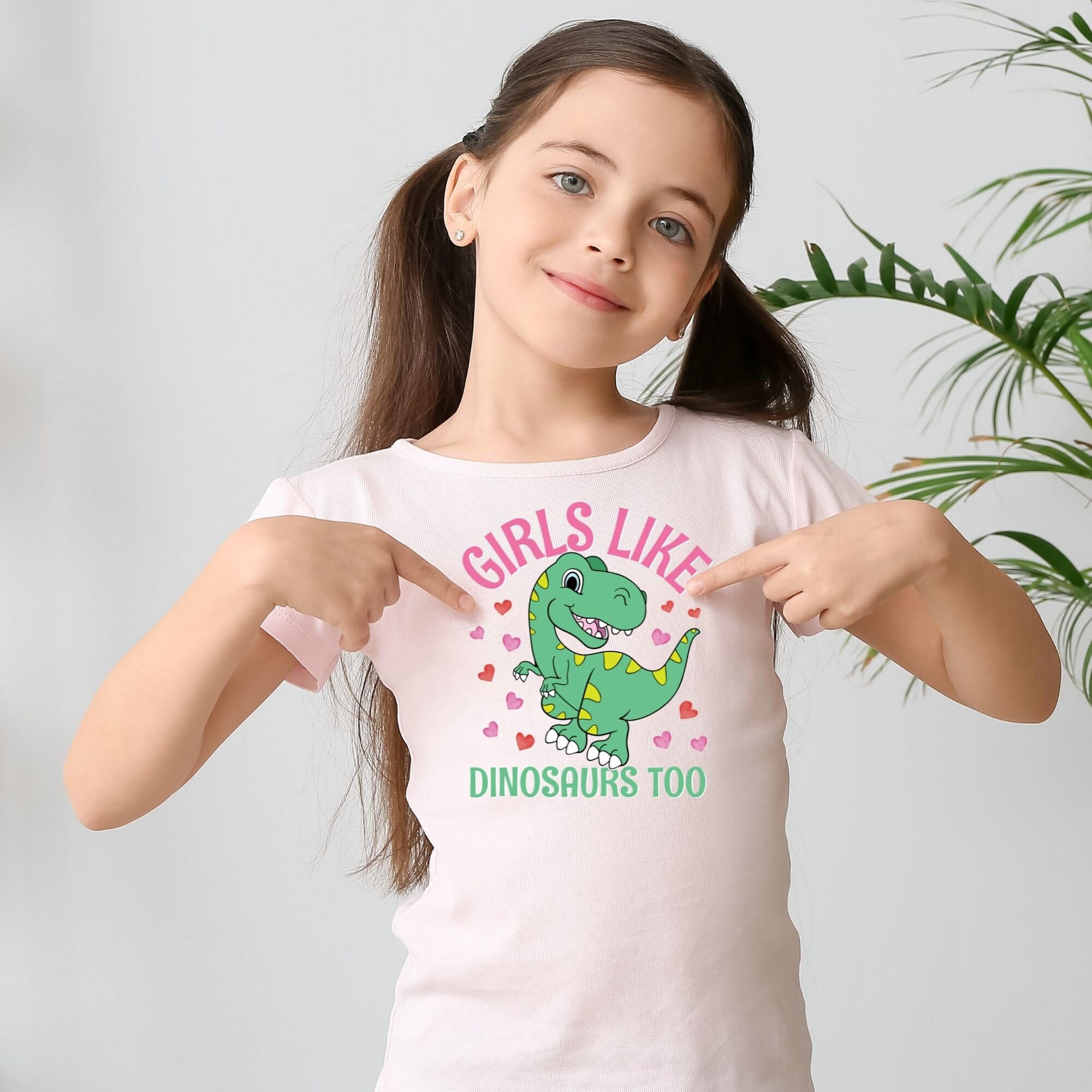 Girls Like Dinosaurs SVG Dinosaur SVG Dinosaur Clipart - Etsy