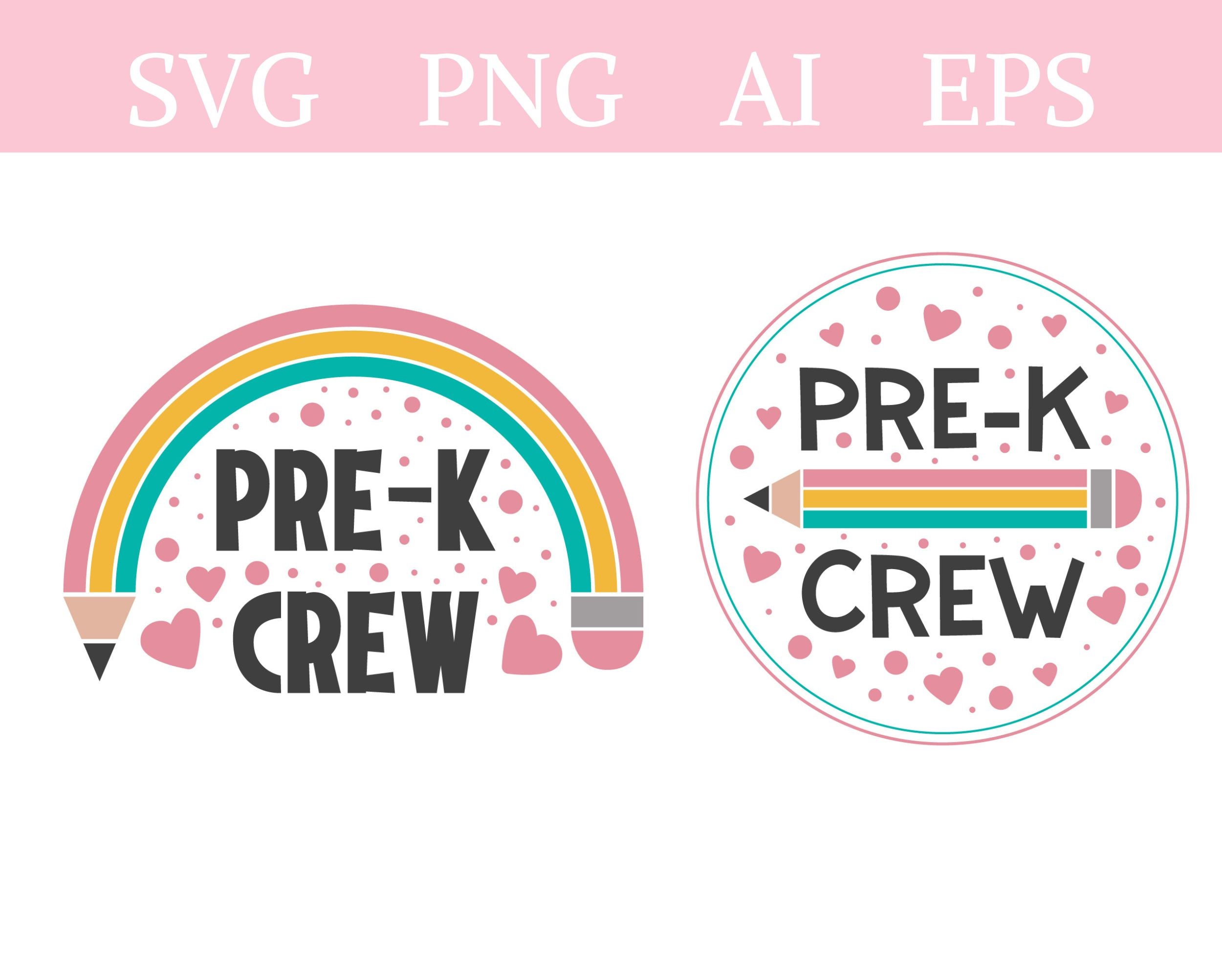Pre K SVG Pre K Squad SVG Preschool SVG Pre-k Crew Svg - Etsy