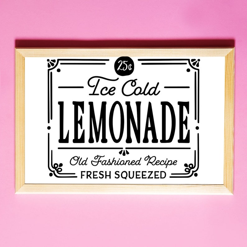 Lemonade SVG Lemonade PNG Lemon SVG Lemonade Stand Sign | Etsy UK