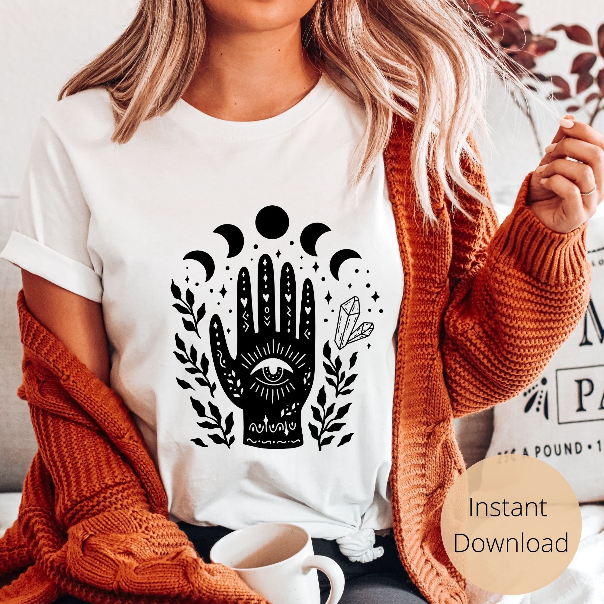 Evil Eye SVG Evil Eye Boho SVG Moon Phases Svg Celestial | Etsy UK
