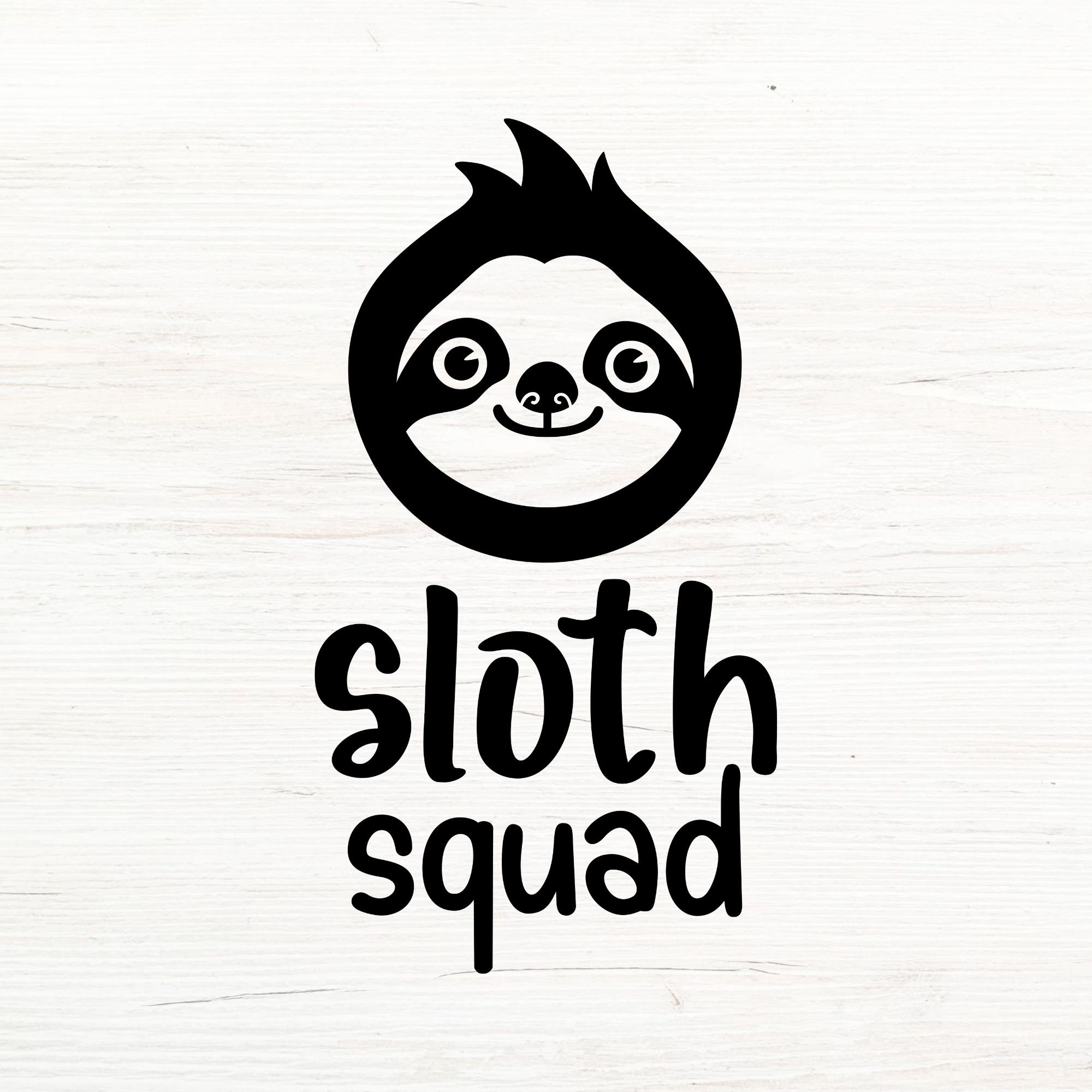 Sloth Squad SVG, Sloth SVG, Sloth Gifts, Sloth PNG, Cute Animal Svg ...