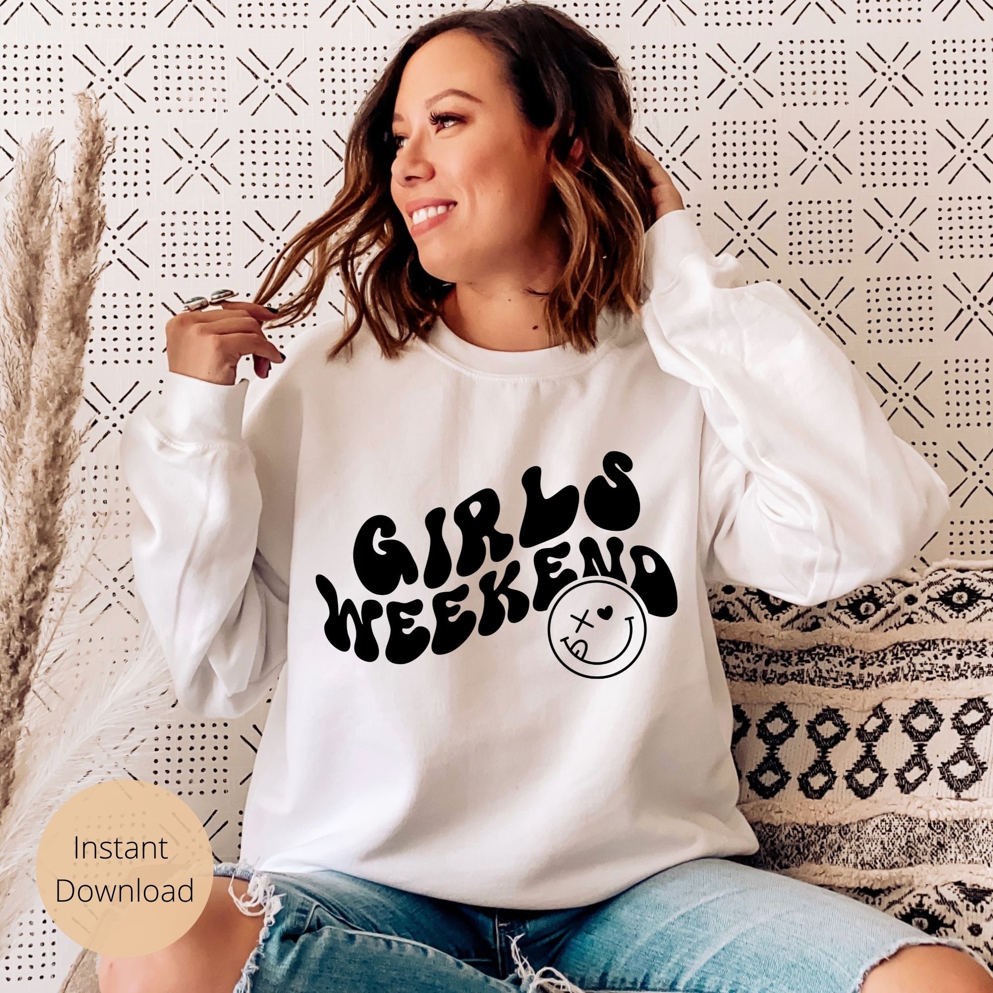 Girls Weekend SVG Girls Trip SVG Smiley Face SVG Girls Trip - Etsy