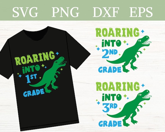 Dinosaur Svg Back to School Svg T-rex Svg Dino Svg 1st 2nd - Etsy