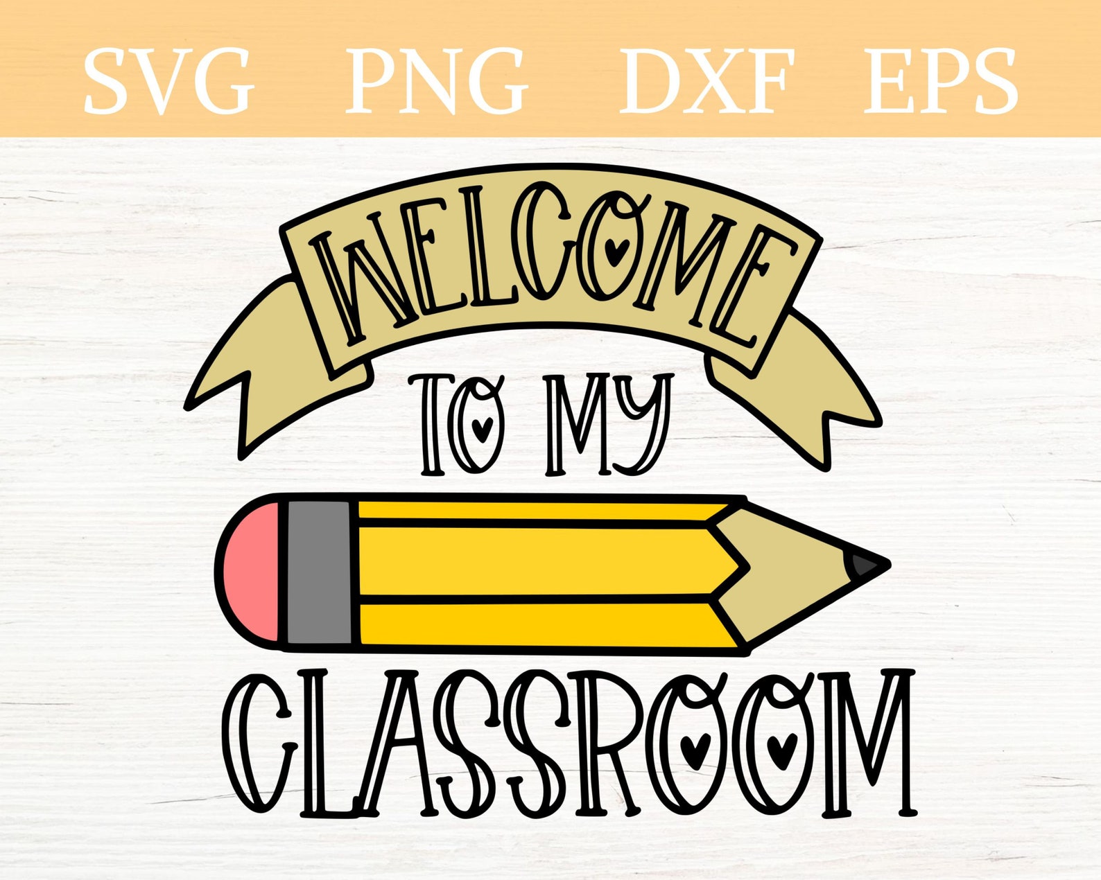 Teacher Welcome Sign SVG Crayon SVG Pencil Svg Teacher Life - Etsy