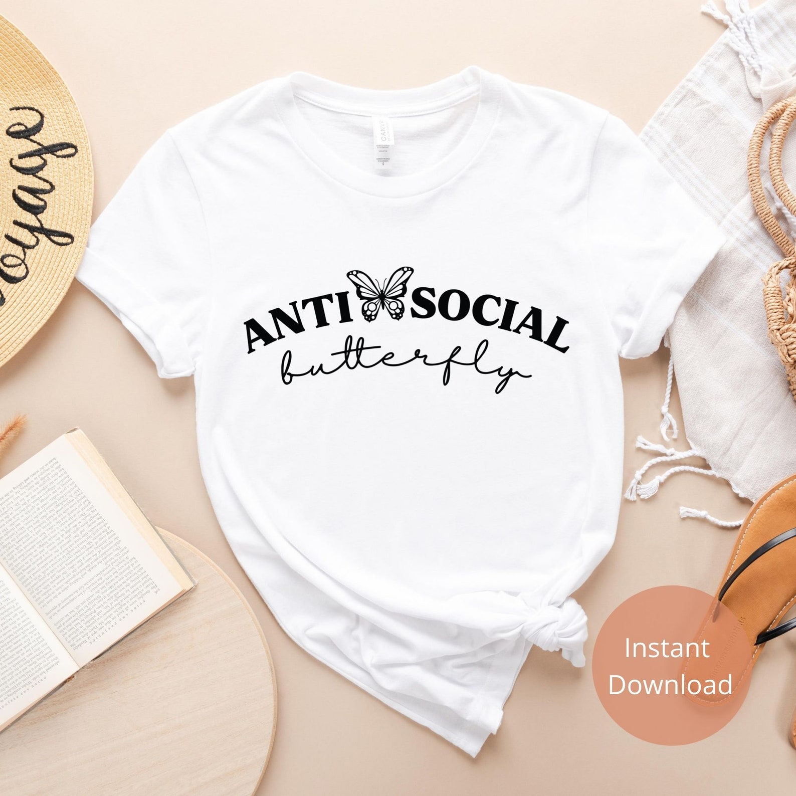 Anti Social Butterfly SVG Butterfly SVG Butterflies Svg - Etsy
