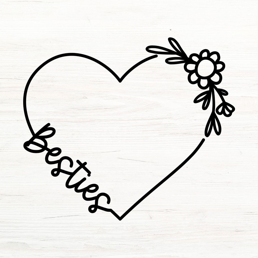 Best Friends SVG Friends SVG Girls Trip SVG Heart Svg Bundle Bestie