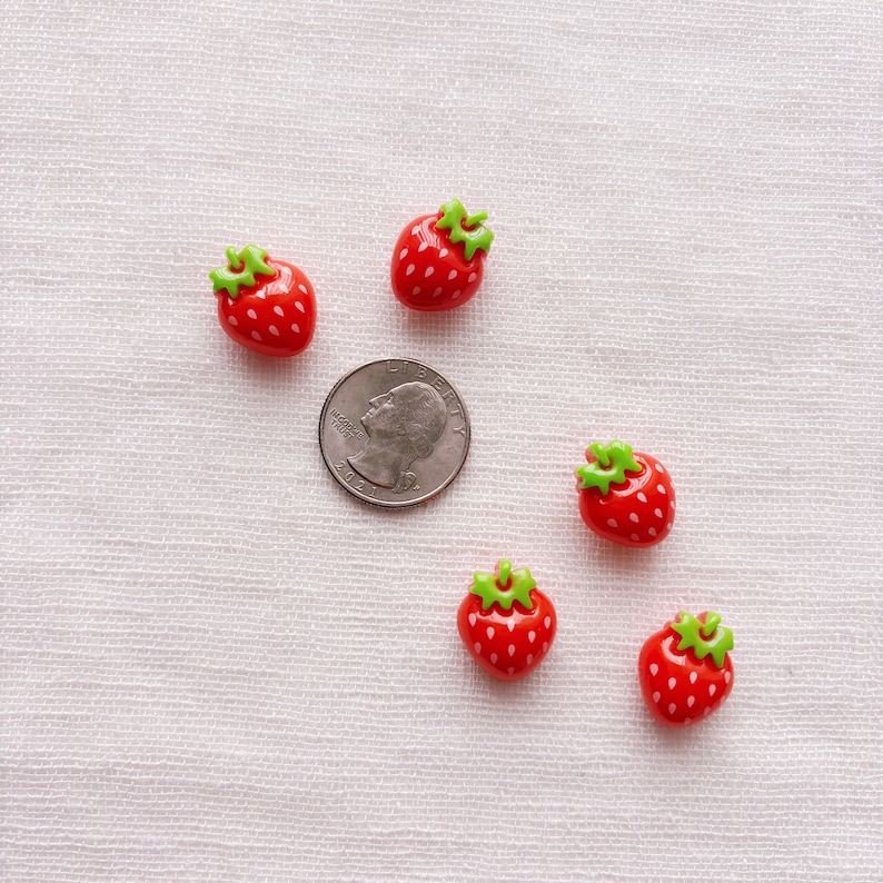 Strawberry Magnet Set, Cute Magnets, Fruit Lover Gift, Strawberry ...