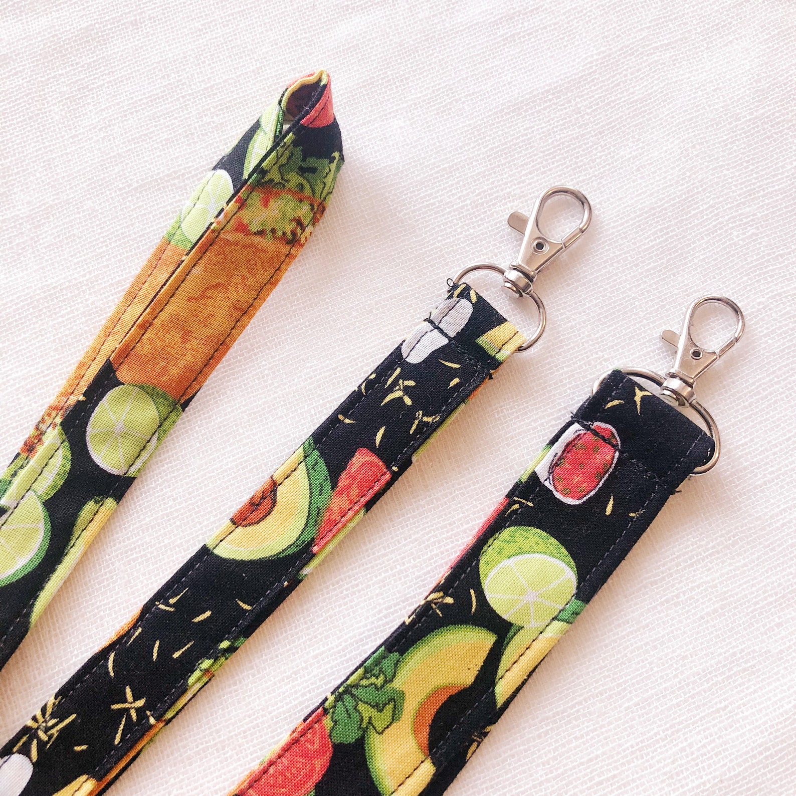 Taco Lanyard, Fabric, Food, Novelty, Teacher, Chef, Handmade, Swivel ...