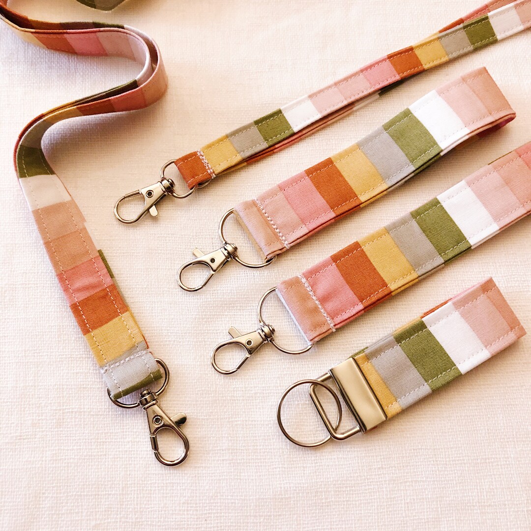 Rainbow Gradient Lanyard, Fabric, Wristlet,key Fob, Teacher, College ...