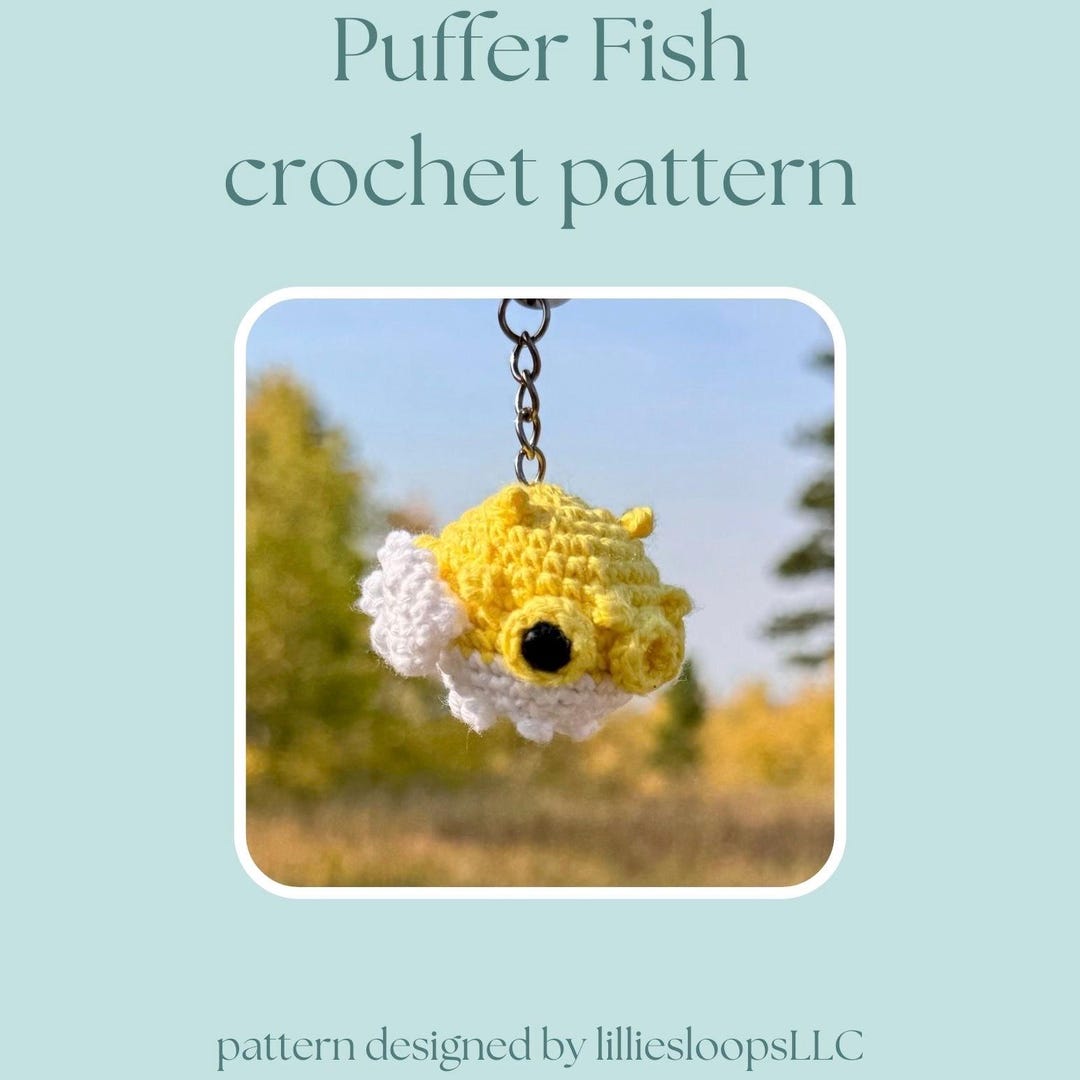 Cute Adorbs Crochet Pufferfish PATTERN - Etsy