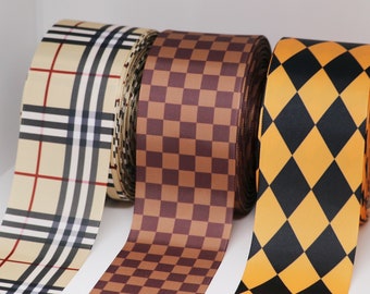 Yellow Plaid Ribbon - Etsy