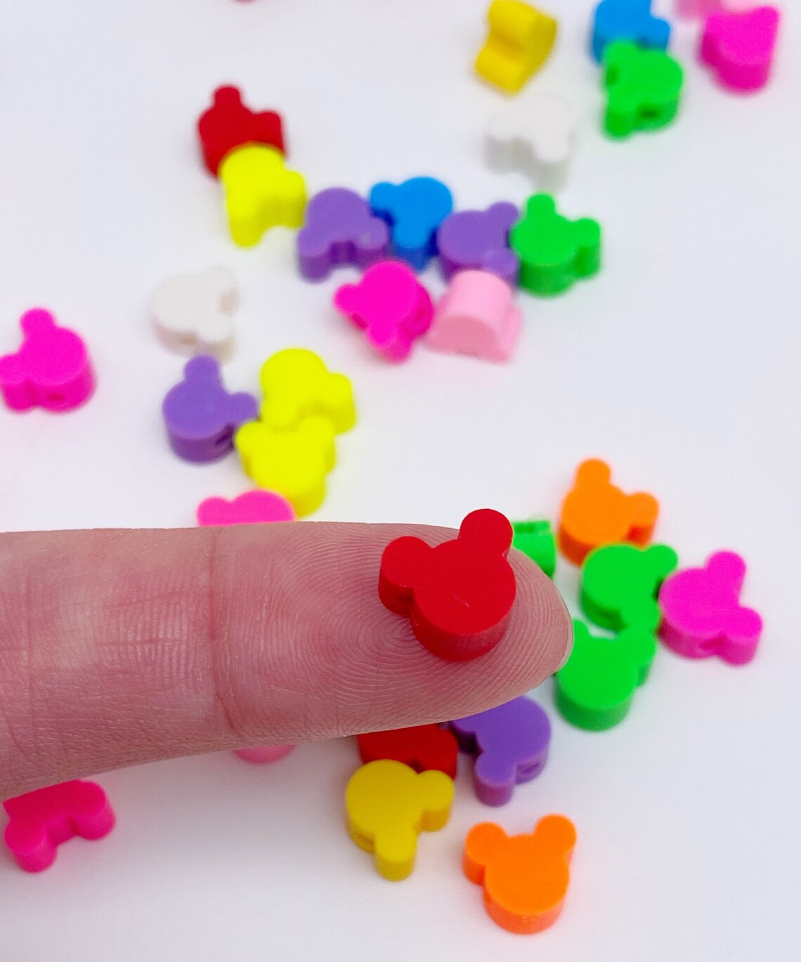 Multicolored Mouse Head Beads Mouse Head Polymer Clay Beads - Etsy