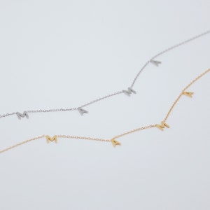 18k Gold Plated MAMA Letter Necklace: Stainless Steel Mom Gift - Etsy