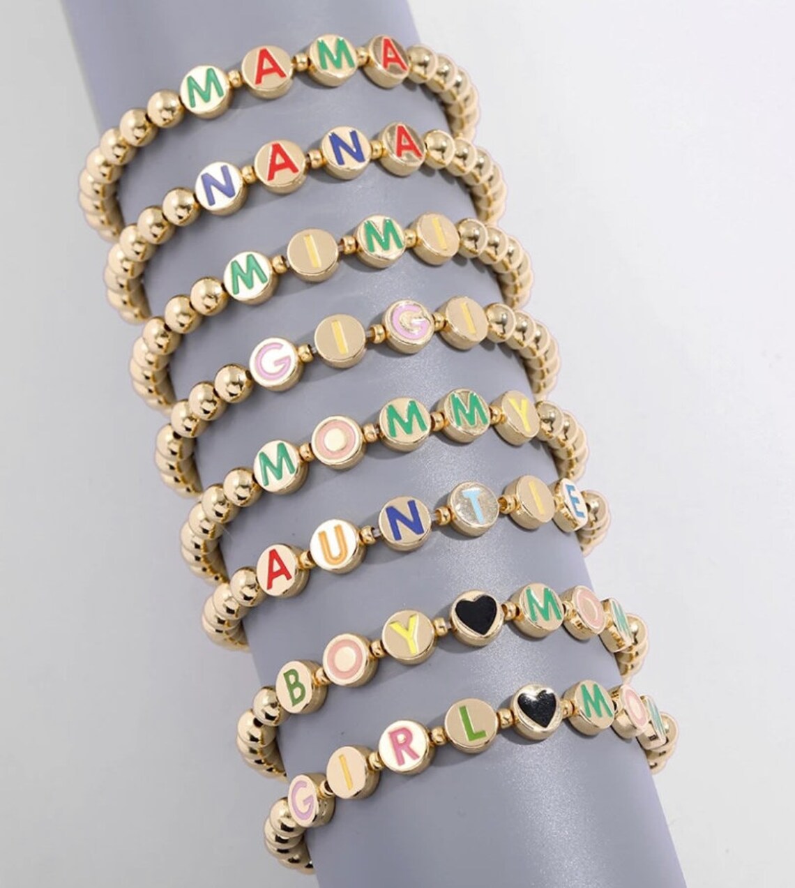 Enamel Gold Alphabet Letter Beads Symbol Beads Ampersand | Etsy