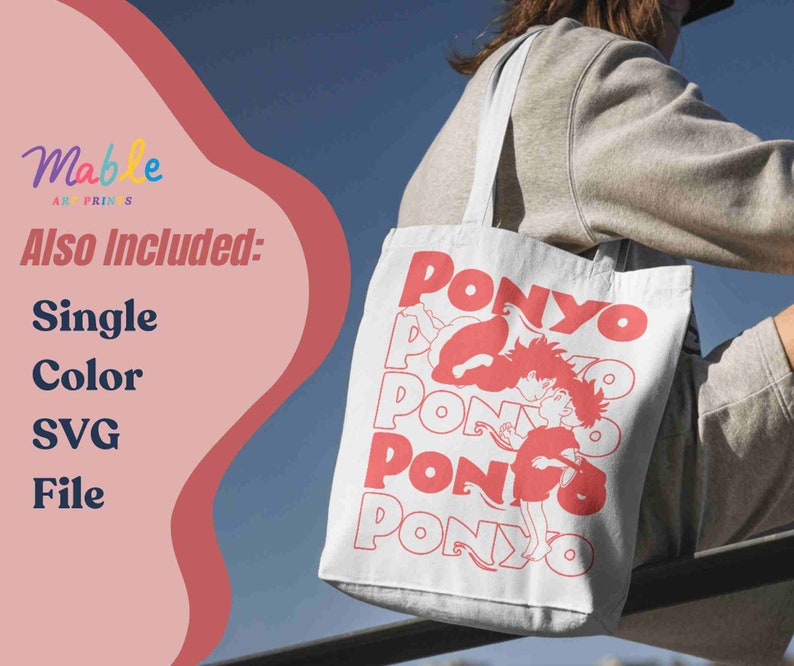 Ponyo Inspired SVG PNG, Ghibli Cricut File, Anime Ghibli Shirt, Anime ...