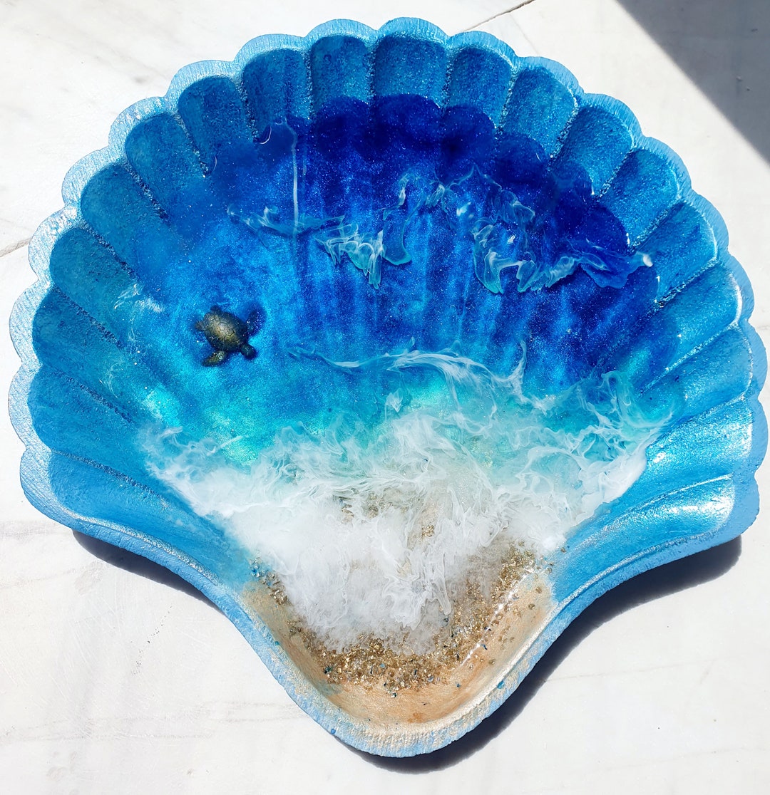 Sea Life Art/ocean Wall Art/ocean Shell Resin Art/summer Decor/3d Sea ...