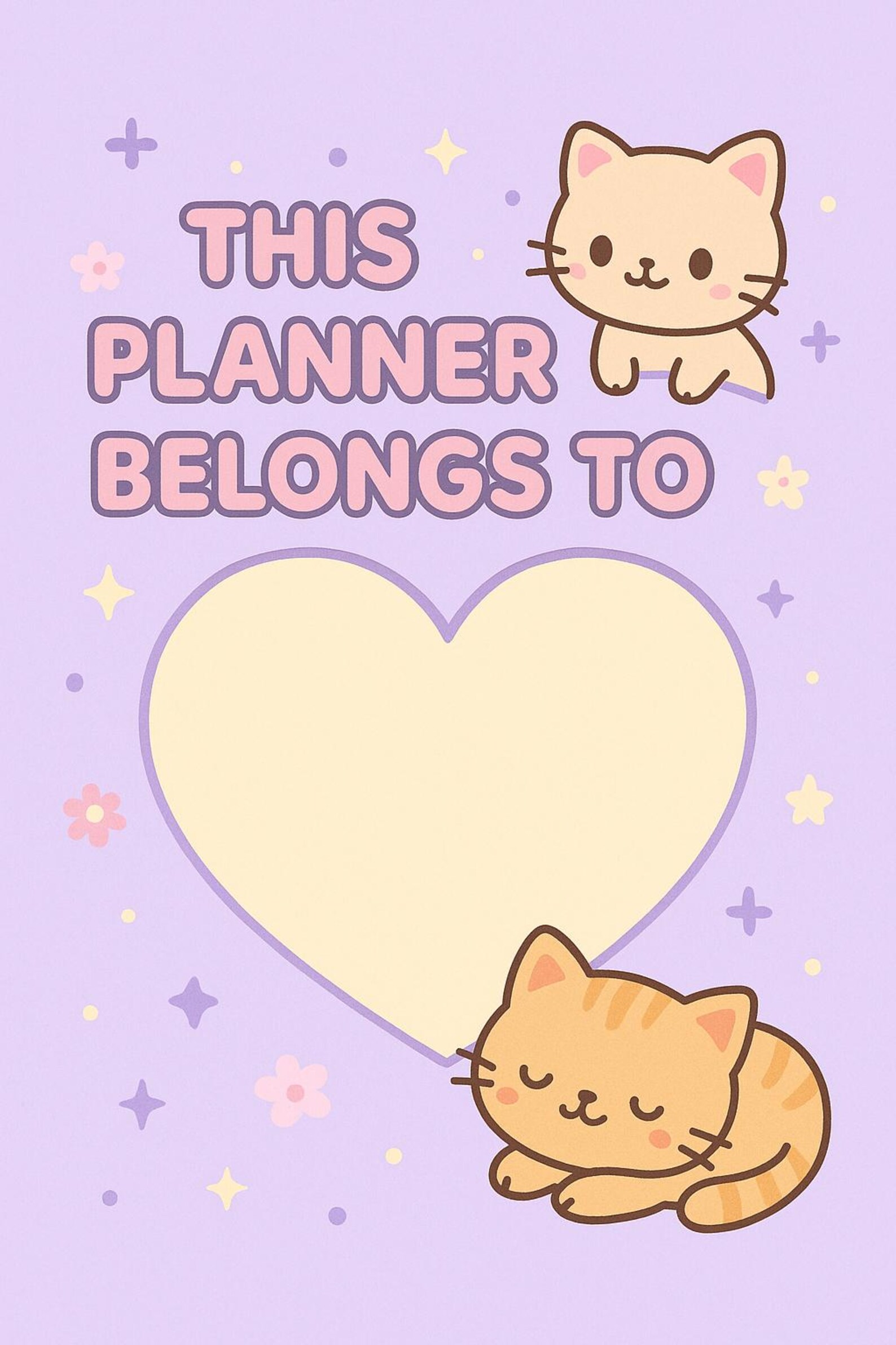 Kawaii Kitty Daily Planner | Printable Cute Cat Journal | Pastel PDF ...
