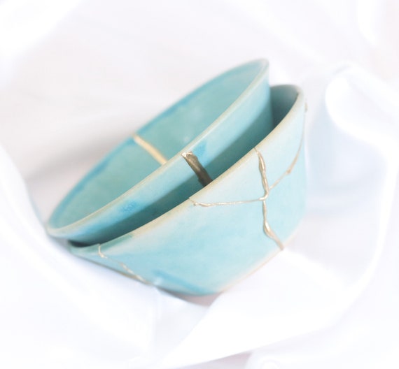 Fine Art Ceramics Kintsugi Bowl Set Of 3 Art & Collectibles etna.com.pe