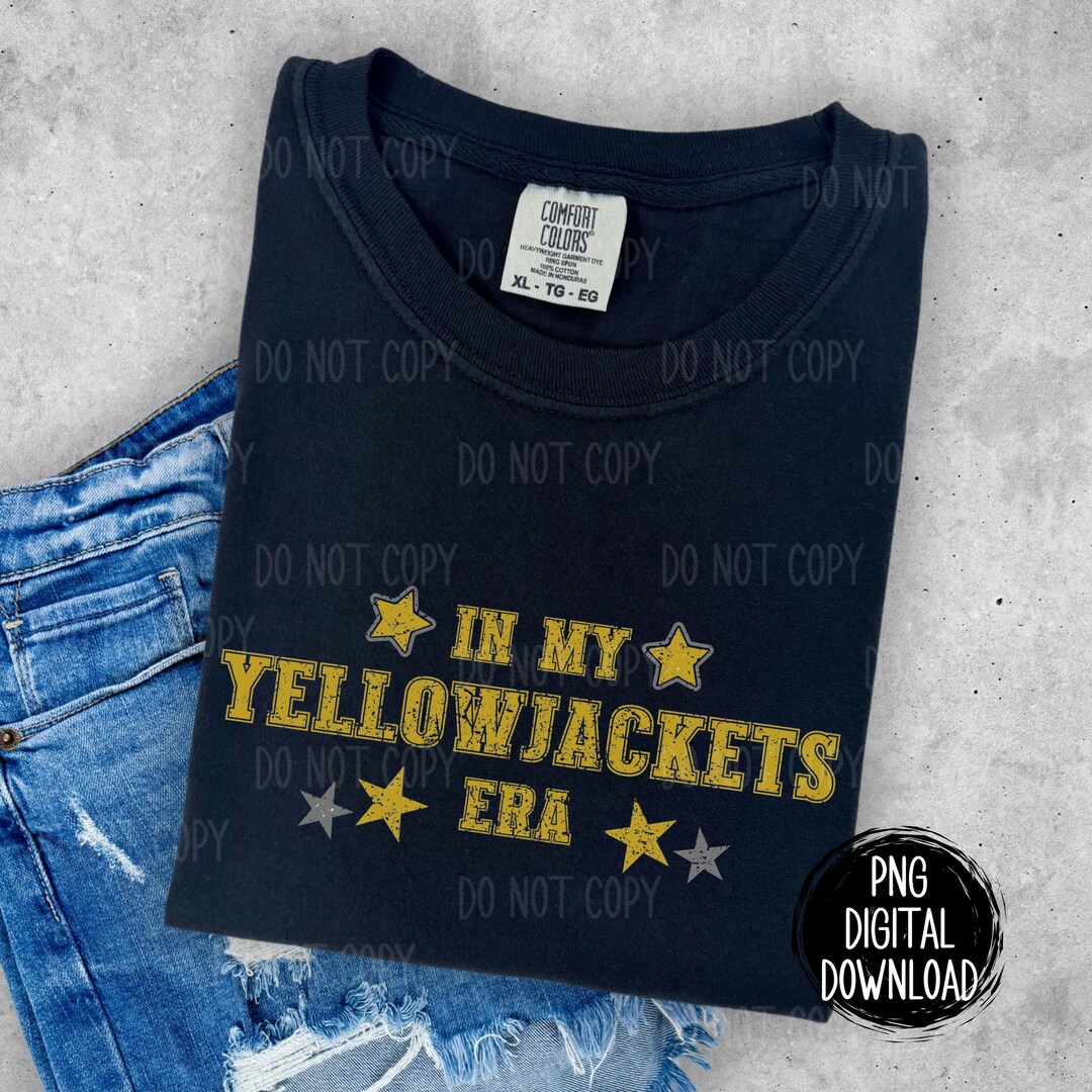 In My Yellowjackets Era Mascot Gold | PNG Digital Download | School ...