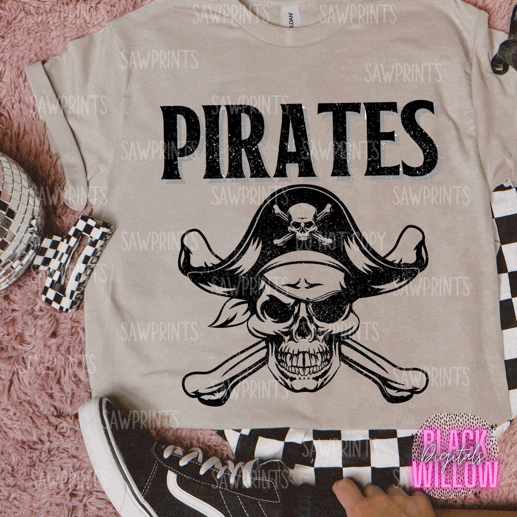 Pirates | Grunge Mascot | PNG Digital Download | School Spirit | Trendy ...