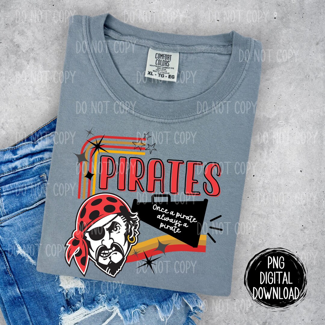Pirates Mascot | Preppy Grunge Retro Mascot | PNG Digital Download ...