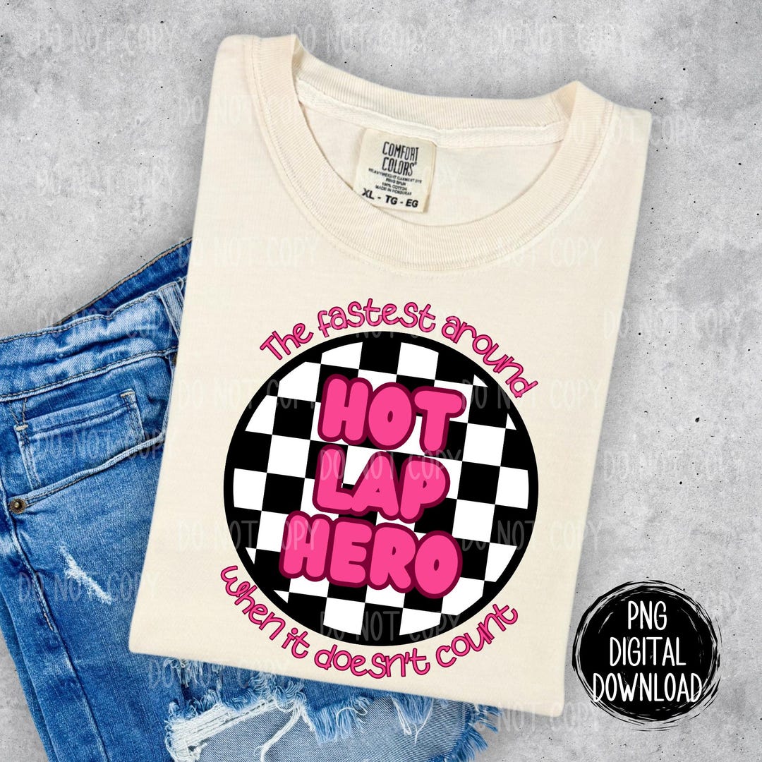 Hot Lap Hero | Preppy Grunge Mascot | PNG Digital Download | Racing ...