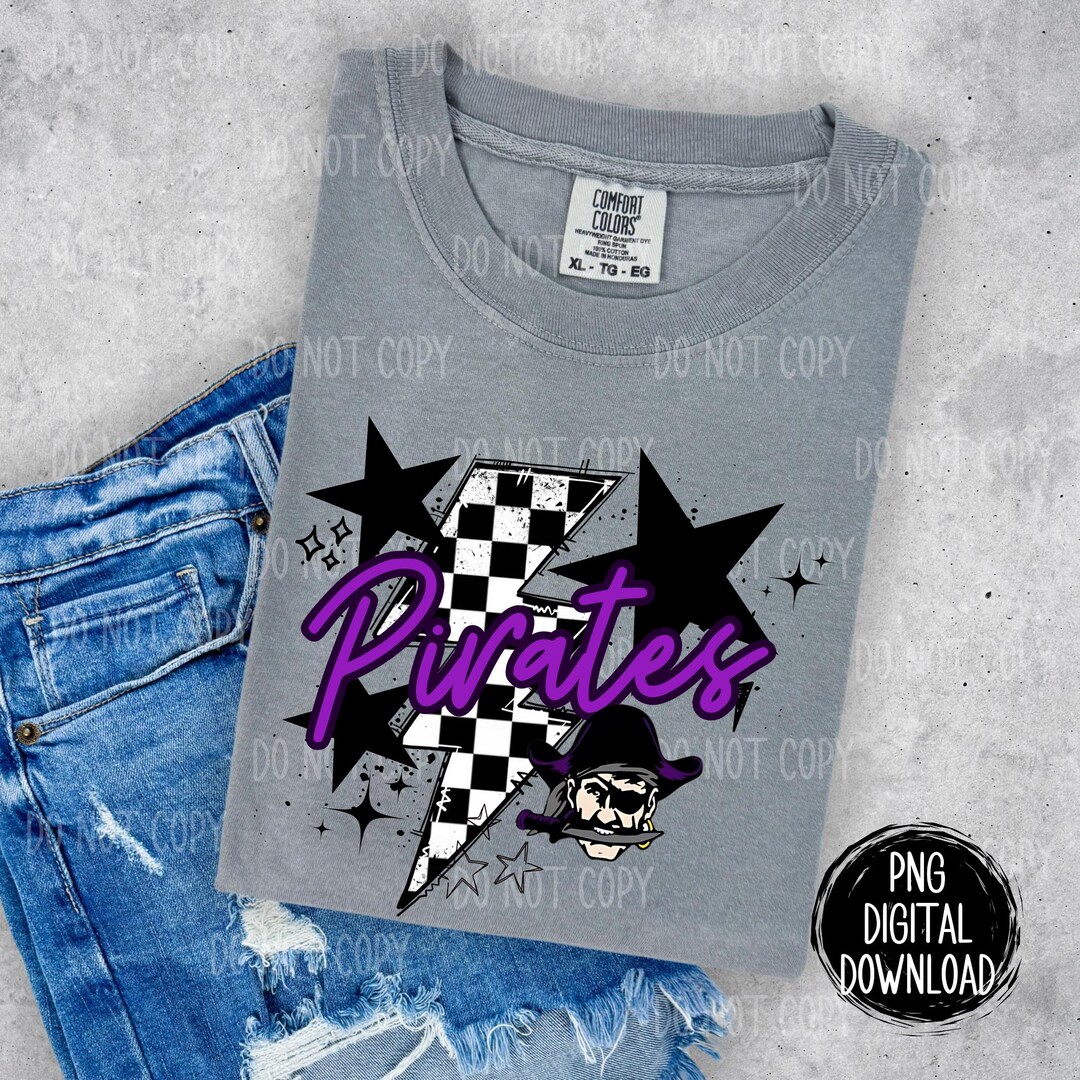 Pirates Purple | Preppy Grunge Mascot | PNG Digital Download | School ...