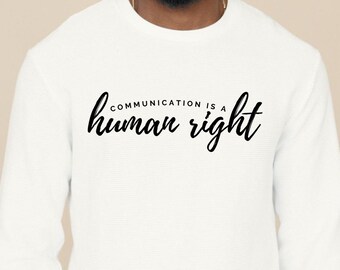 Communication is a Human Right Speech Therapy Poster Digital | Etsy