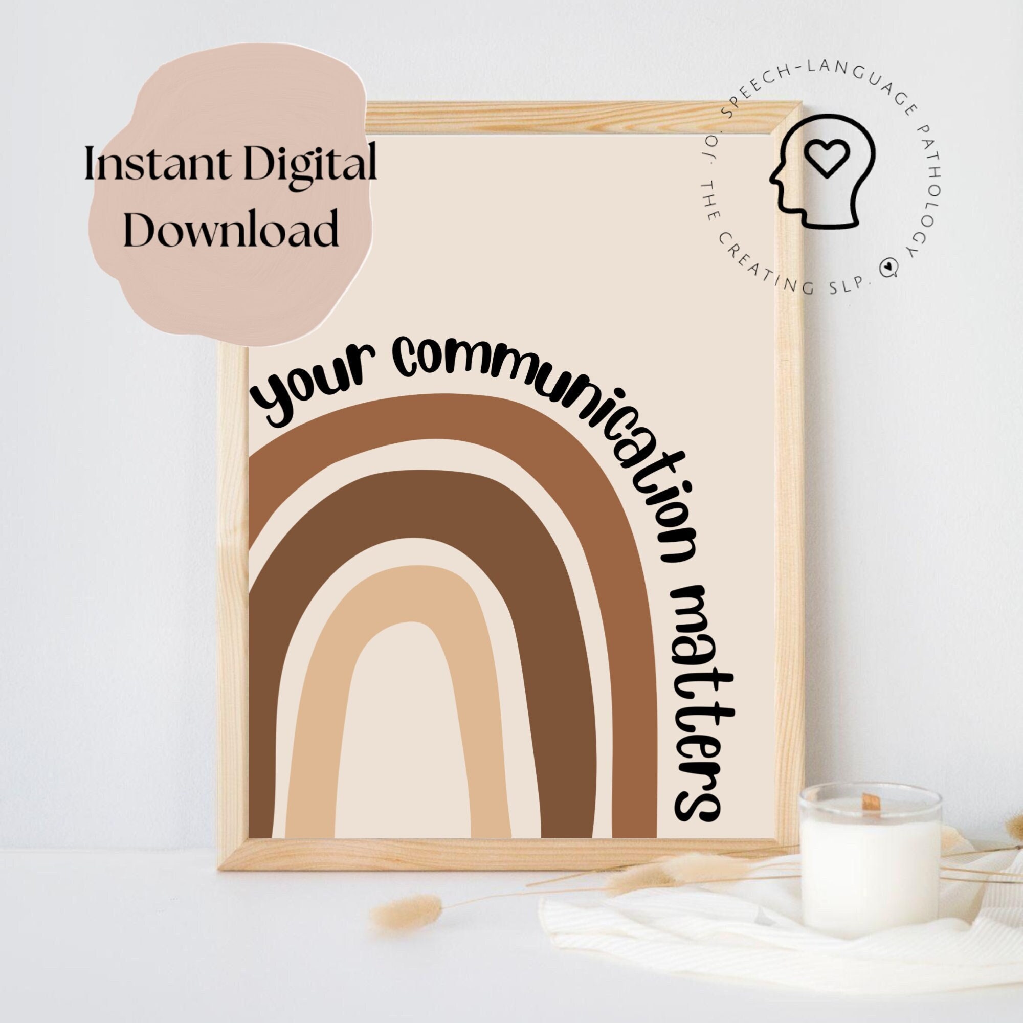 Your Communication Matters Speech Therapy Poster Digital Download ...
