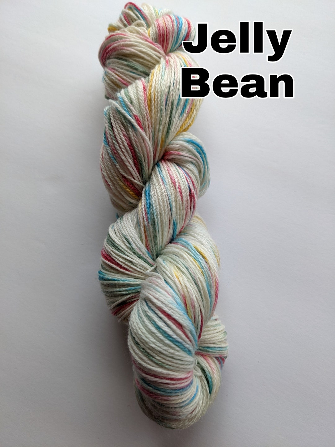 Hand Dyed Yarn Jelly Bean - Etsy