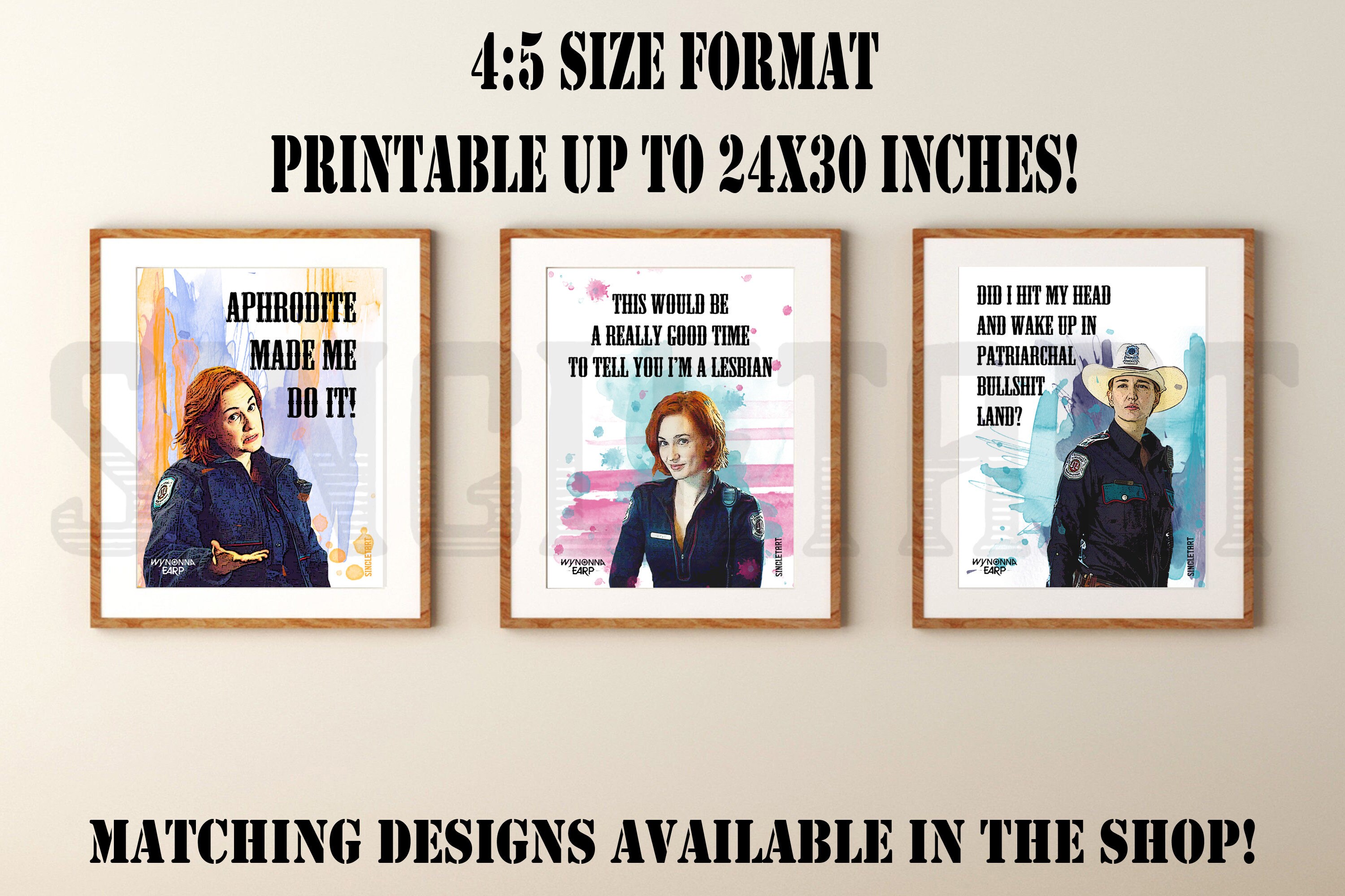 Wayhaught Earp Wall Art Where You Go DIY Printable Poster - Etsy