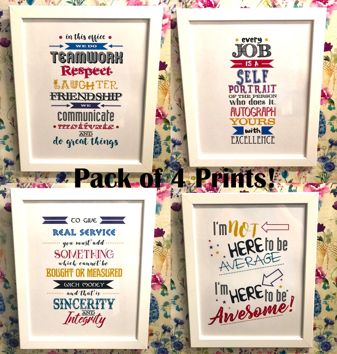 Motivational Work Quotes | DIY Printable Wall Art Prints ...