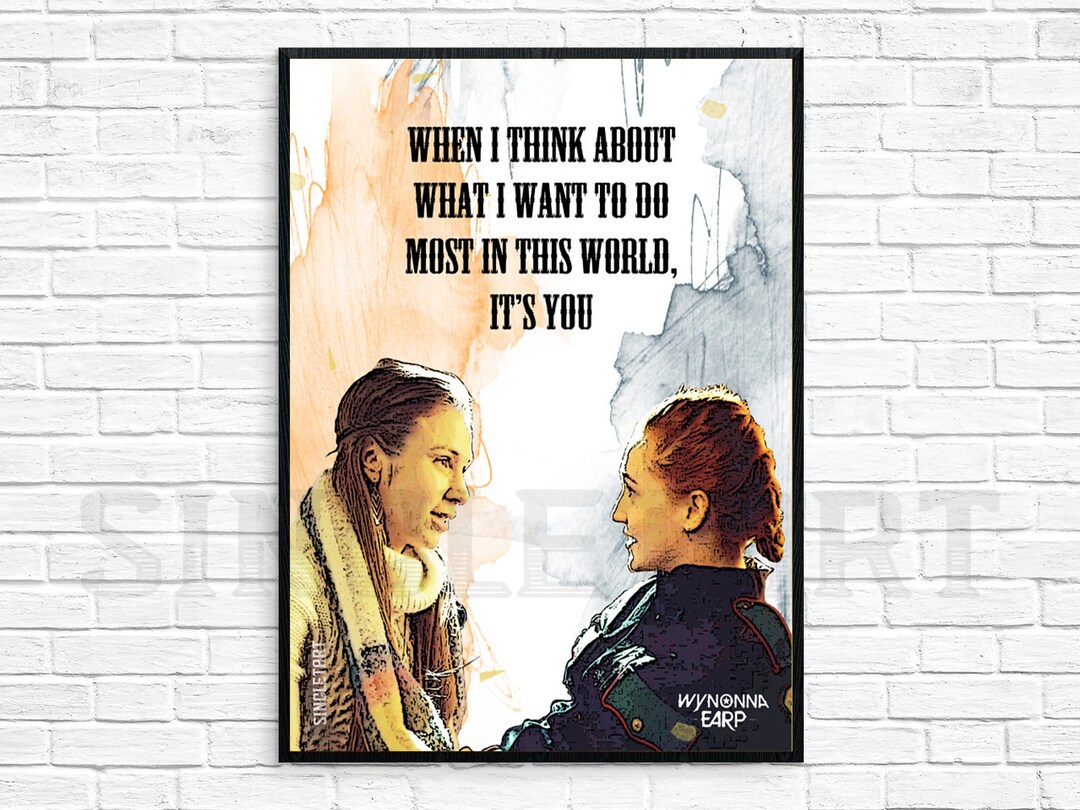 Wayhaught Earp Wall Art | Most in This World | DIY Printable Poster ...