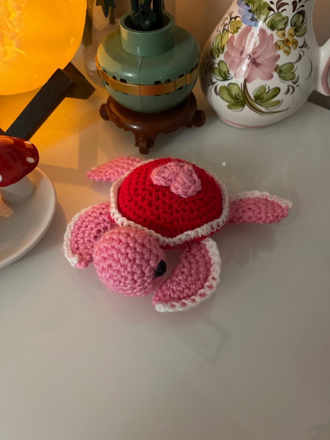 Valentine's Day Turtle | Crochet Turtle With Heart Shell | Crochet ...