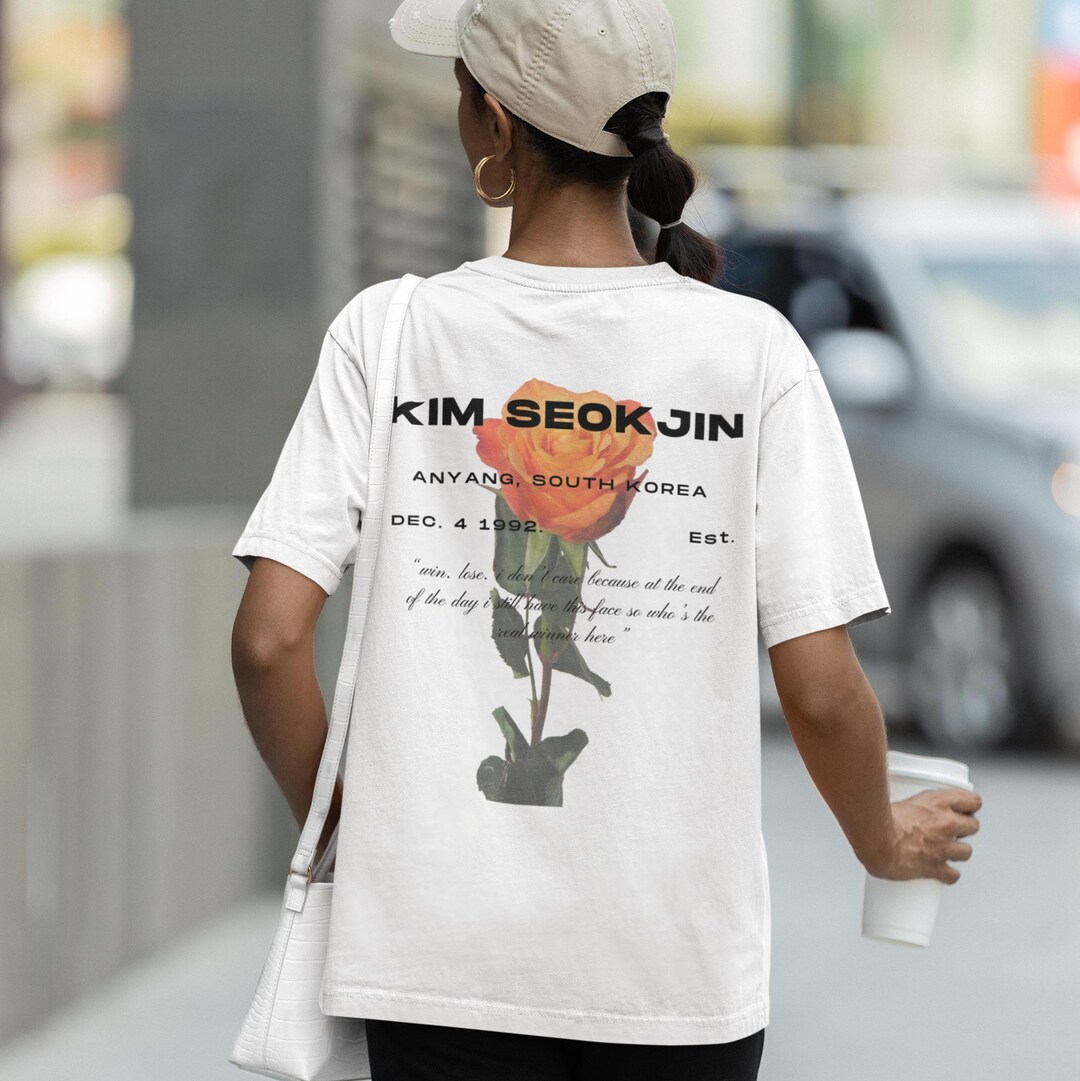 Kim Seokjin T-shirt | Subtle BTS Merch for ARMY | Minimalist K-pop Shirt | Jin Inspired Tee ...