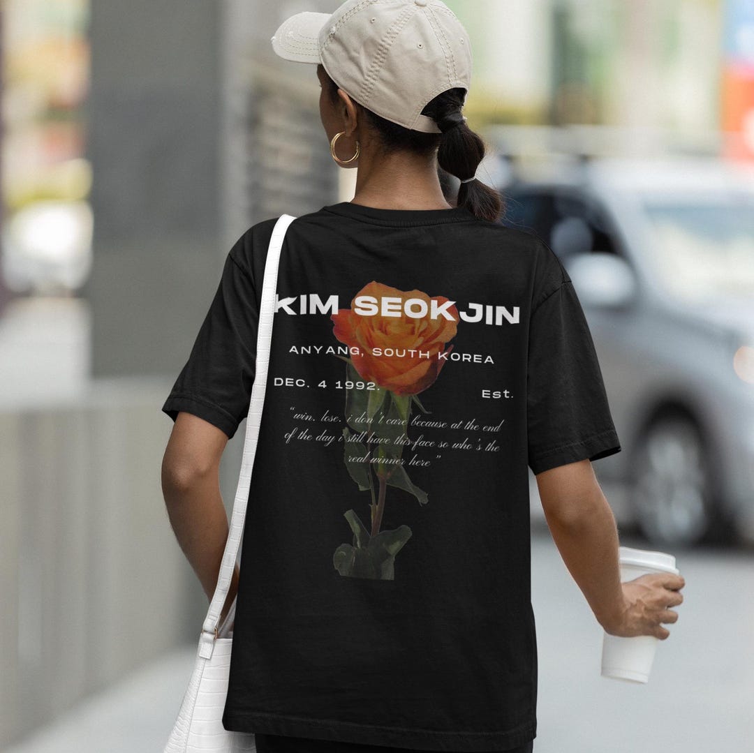 Kim Seokjin T-shirt Subtle BTS Merch for ARMY Minimalist K-pop Shirt Jin Inspired Tee - Etsy