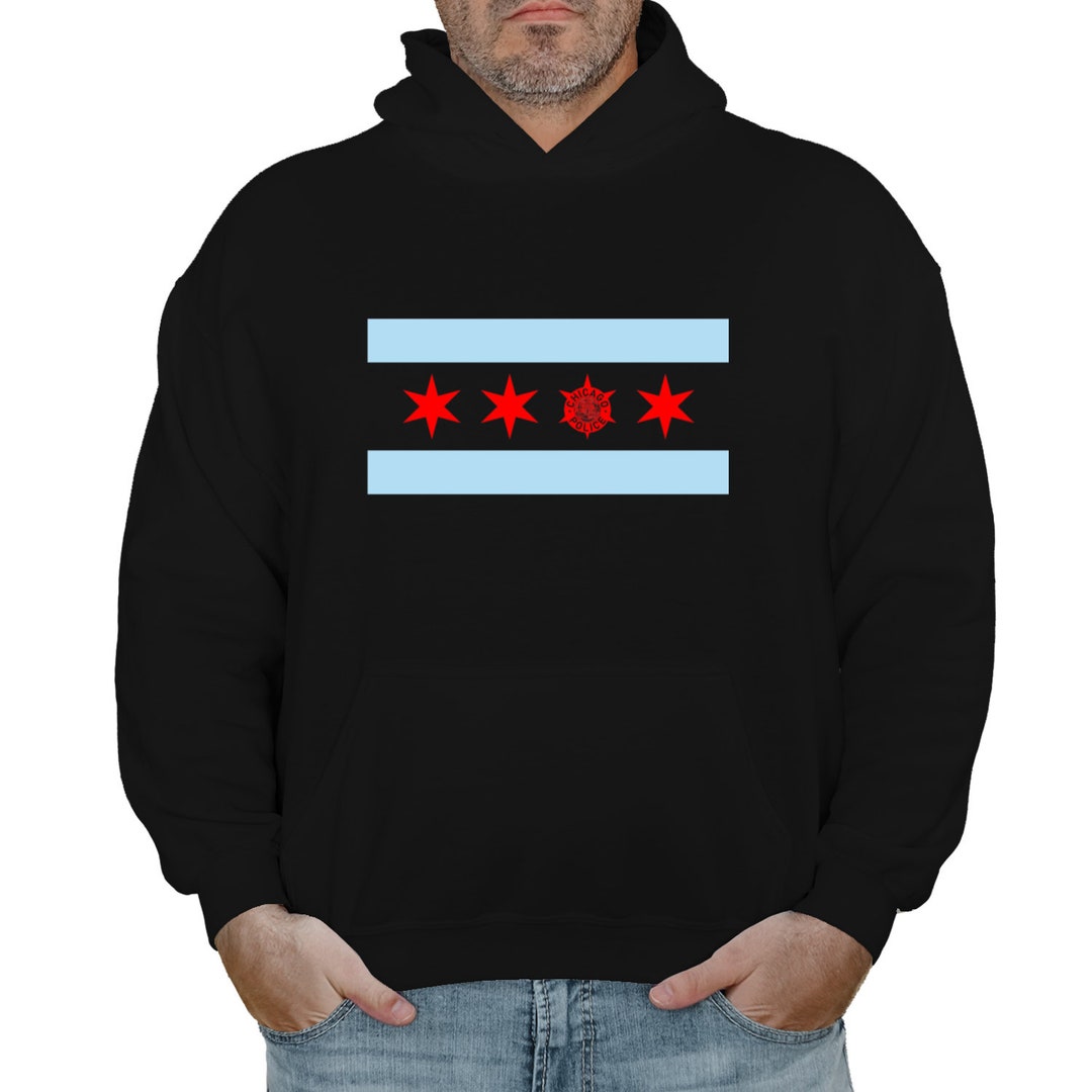 Chicago PD Flag Hoodie Chicago Flag Hoodie Chicago Flag Design Chicago ...