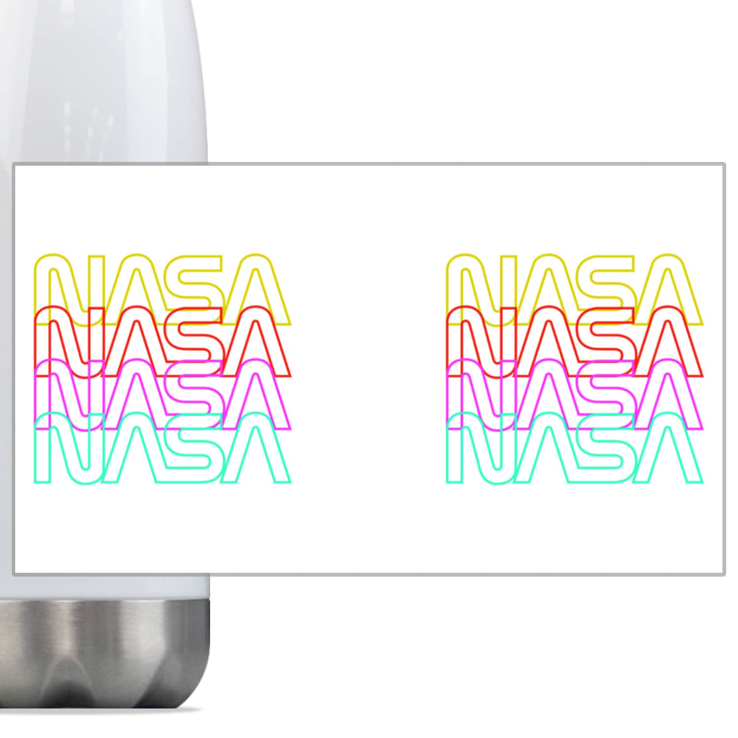 NASA Worm Slim Water Bottle NASA Water Bottle NASA Gift Bottle Water ...