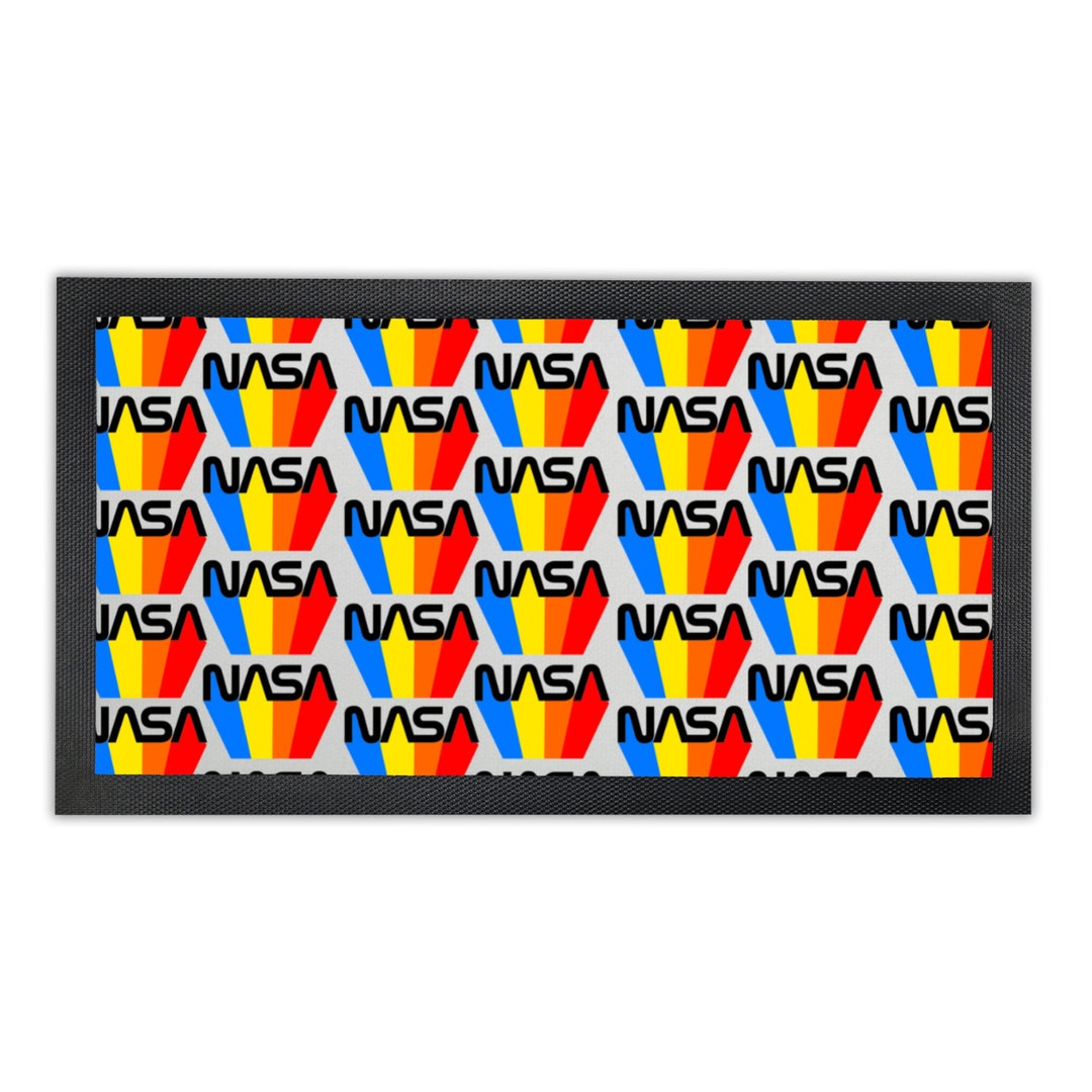 NASA 80's Retro Bar Mat NASA Gift NASA Bar Mat Space Bar Mat Space Gift ...
