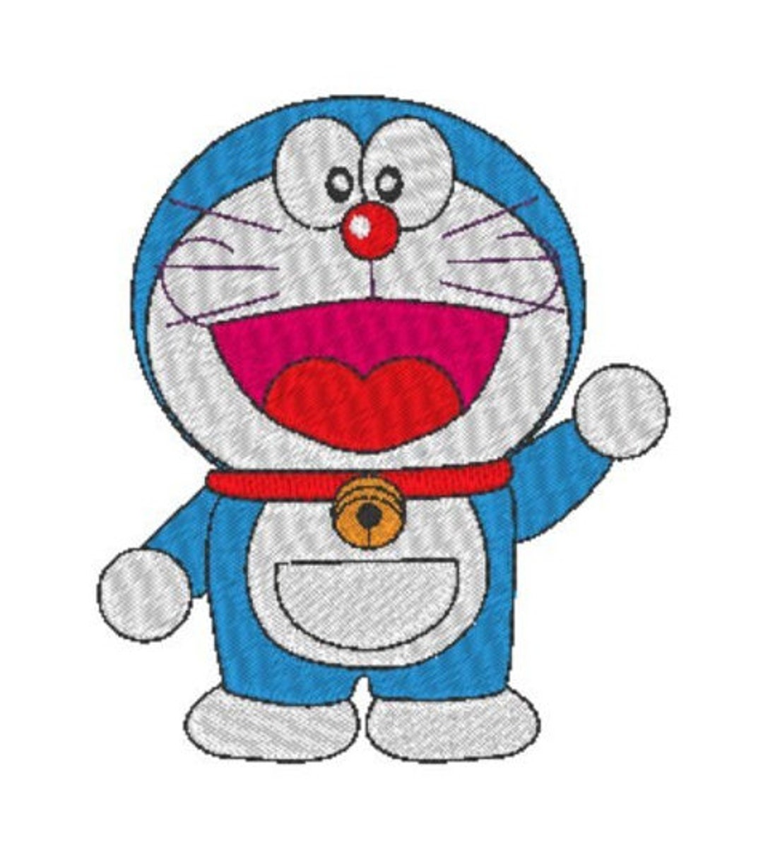 Doraemon Embroidery Design Pes Format Digital Machine Embroidery File ...