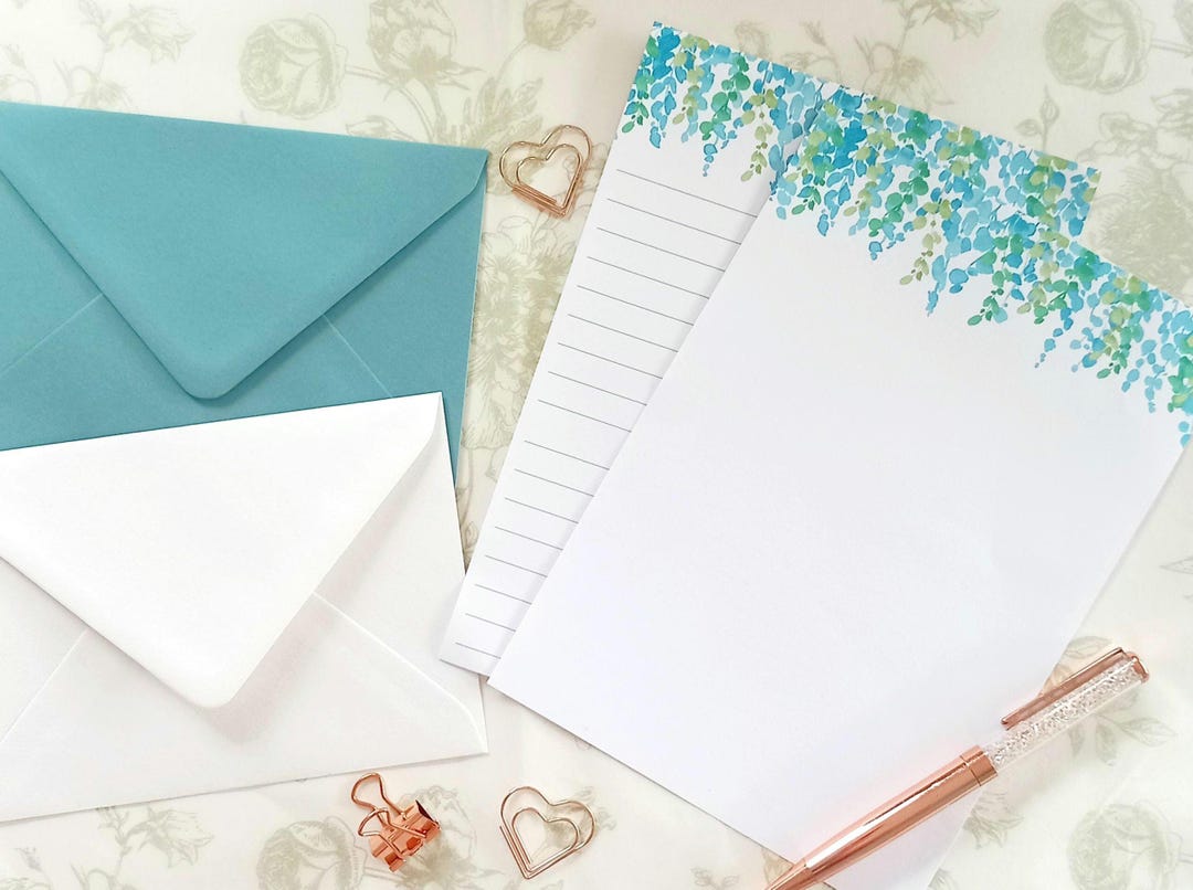 Eucalyptus Writing Paper | Letter Paper Sheets | A5 Writing Paper ...