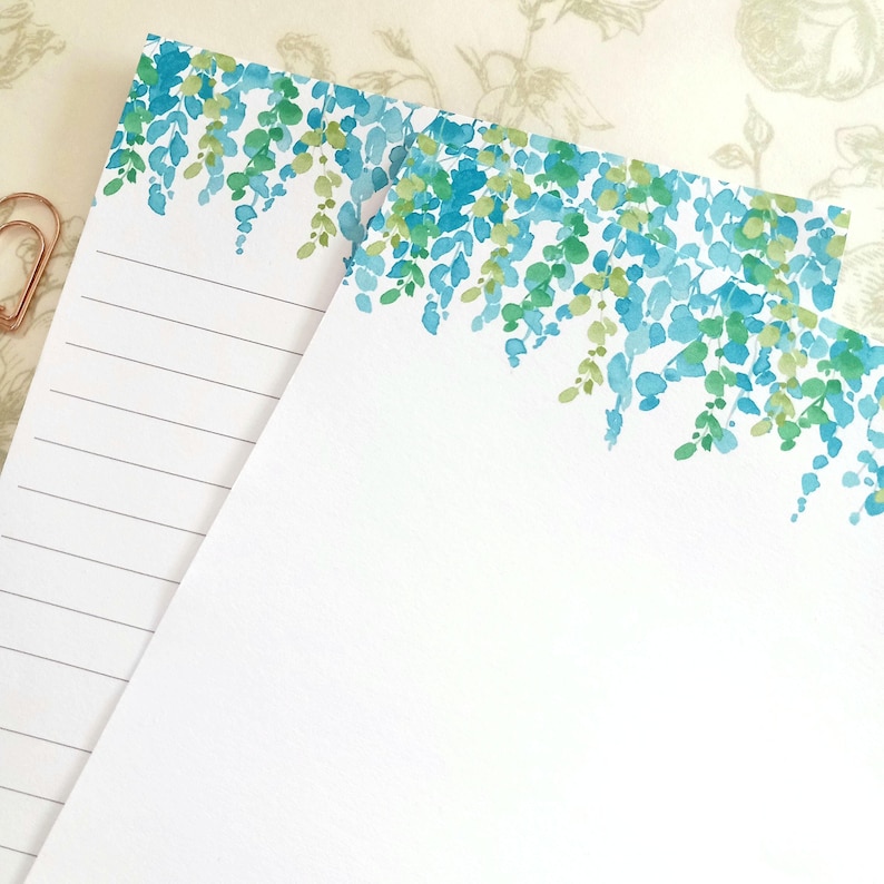 Eucalyptus Writing Paper | Letter Paper Sheets | A5 Writing Paper ...