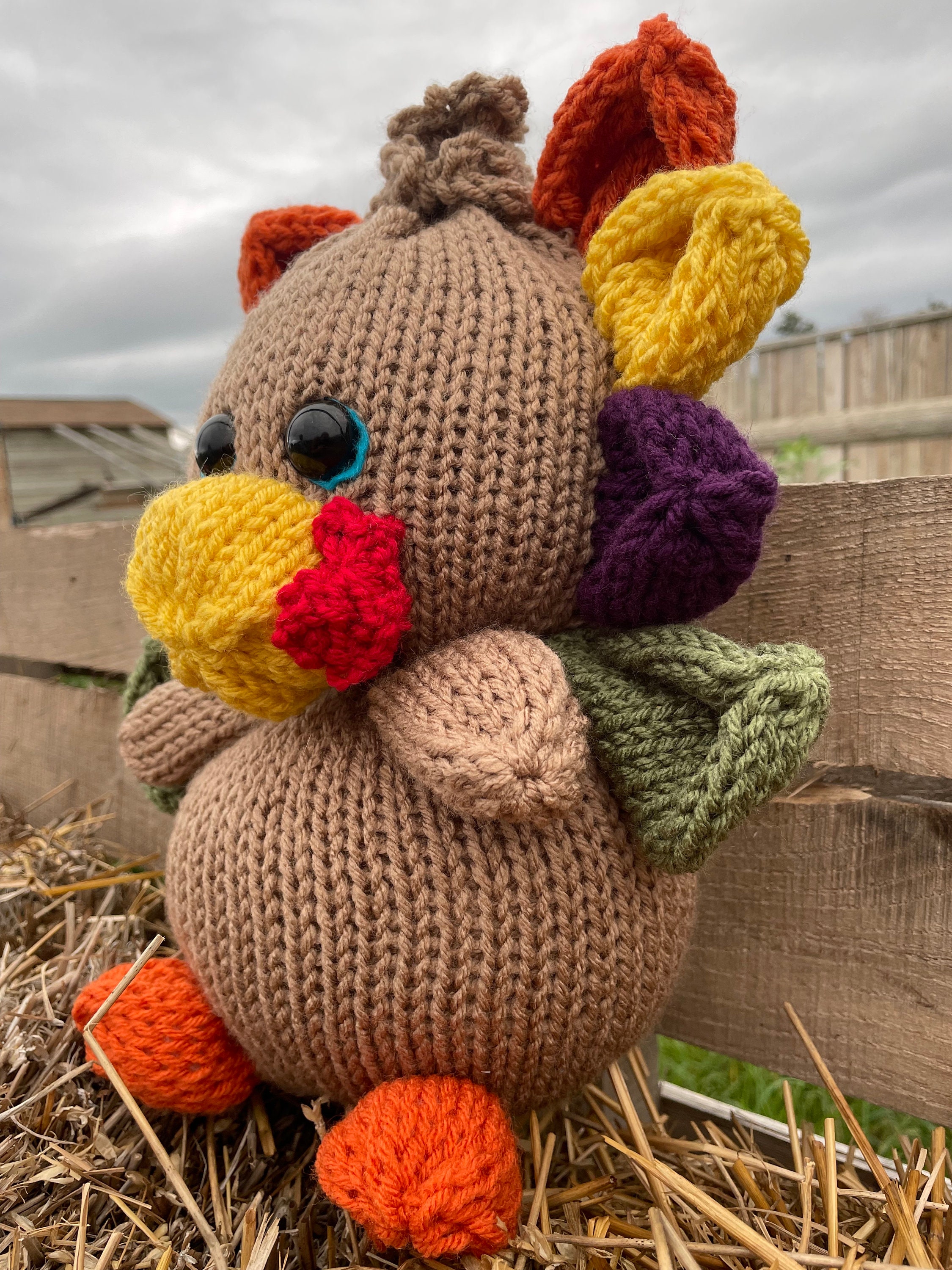 Gilbert the Turkey - Circular Knitting Machine - Knitting - PDF PATTERN ...