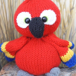 Red the Parrot and Azure the Blue Macaw | Etsy