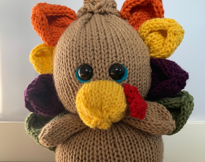 Gilbert the Turkey Circular Knitting Machine Knitting PDF PATTERN - Etsy