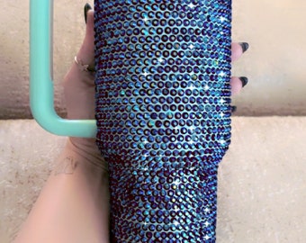 Pool Stanley 40 Oz Capri Turquoise Bling Rhinestone Tumbler Will Be ...