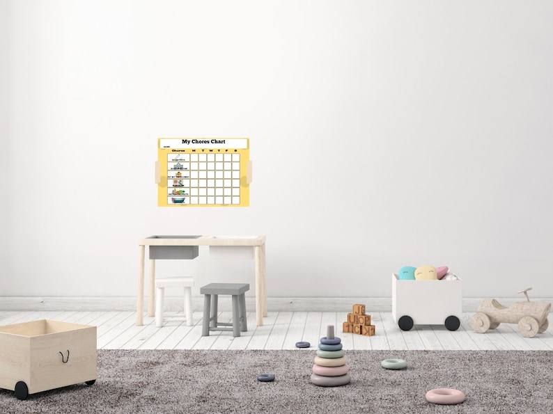 Kids Reward Chore Chart Printable, Daily Routine Habit Tracker Chart ...