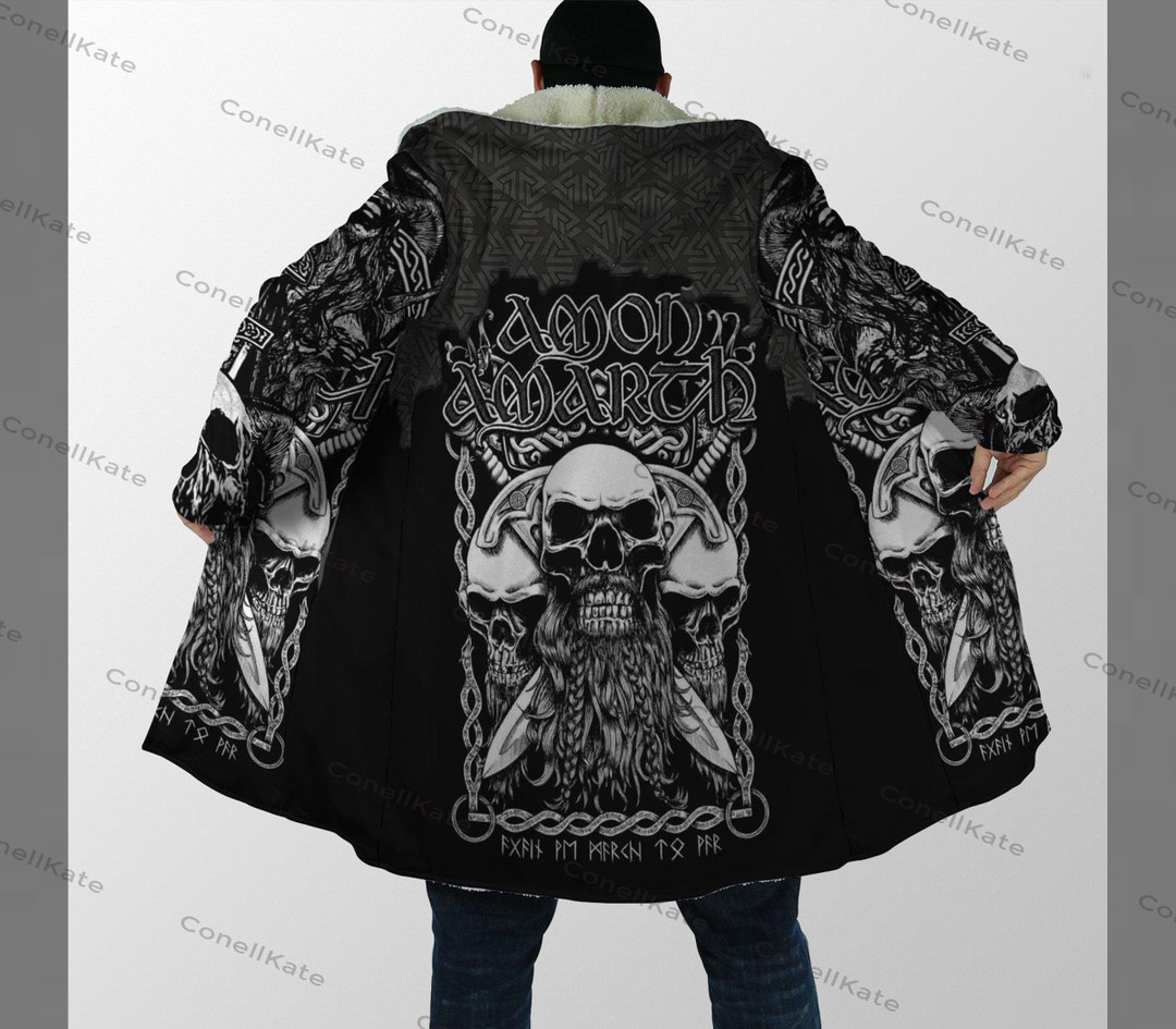 Amon Amarth Viking Skulls Dream Cloak Skull Viking Cloak - Etsy